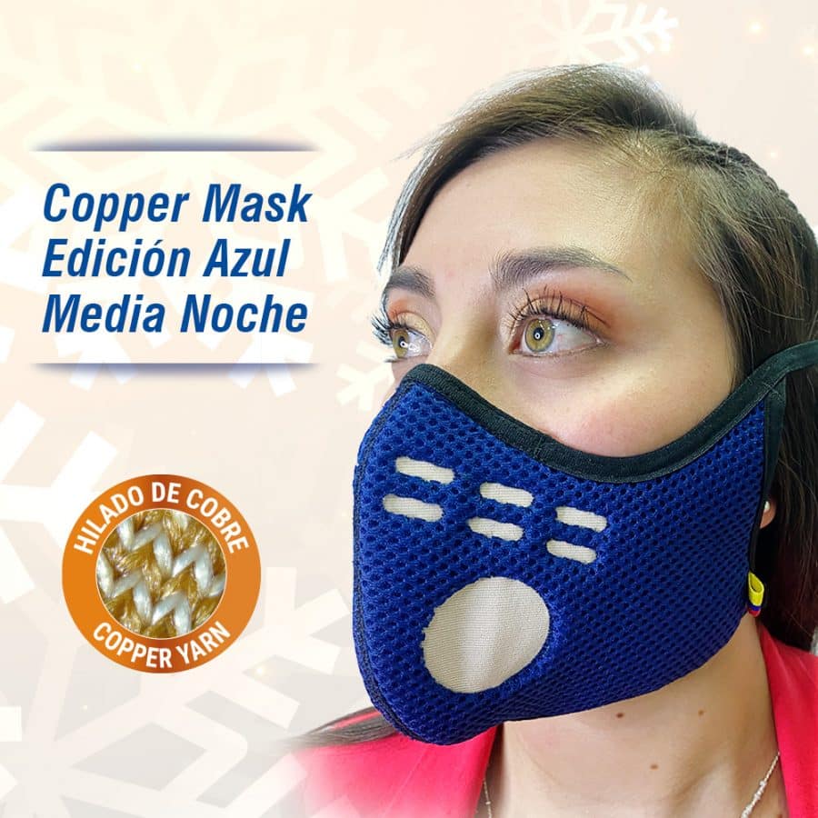 Tapabocas Copper Mask en Hilado de Cobre y Antifluidos - Medivaric